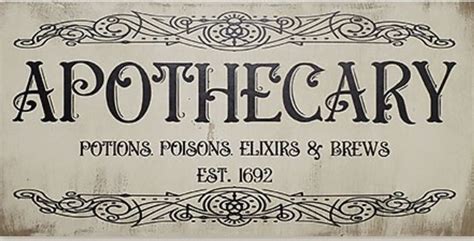 Vintage Apothecary Sign