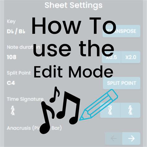 How To Use The Edit Mode Klangio