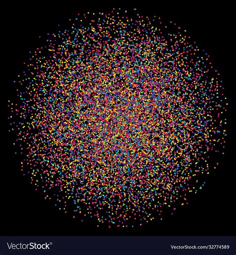 Explosion Colourful Dots Royalty Free Vector Image