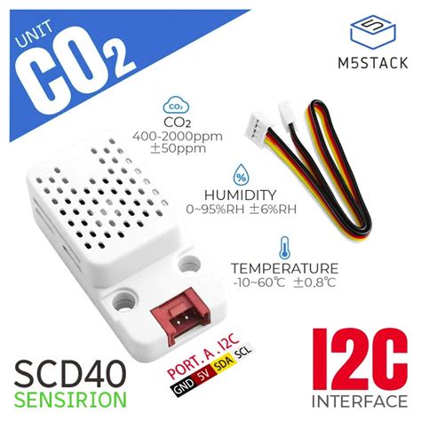 sensirion scd40 co2 sensor units for makers m5stack unit co2 and tehybug esp8285 device cnx