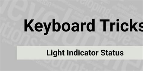 Light Indicator Status With Autohotkey Dev Community