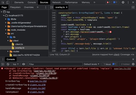 Vite `erroroverlay` Typeerror · Issue 9010 · Sveltejskit · Github