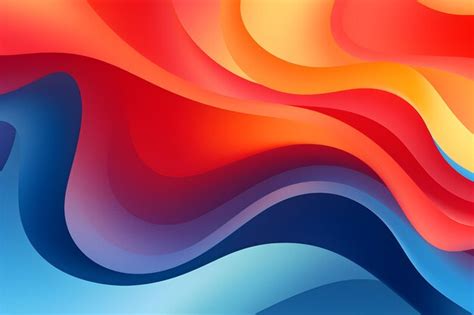 Premium Ai Image Abstract Background With Dynamic Shapes And Gradients