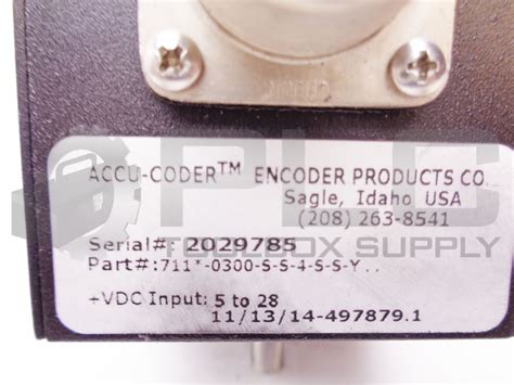 New Accu Coder Encoder Products 711 0300 S S 4 S S Y Tap Switch Plc Toolbox Supply