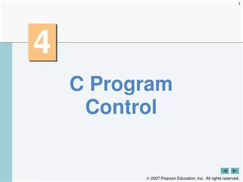 Ppt C Program Control Powerpoint Presentation Free Download Id