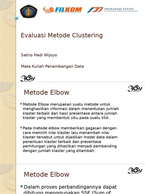 07 Evaluasi Metode Clustering Pdf