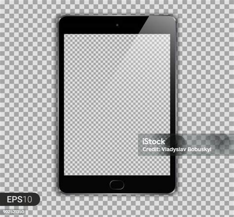 투명 한 화면 배경에 고립 된 새로운 현실 태블릿 Pc 컴퓨터 템플릿 프로젝트 프레 젠 테이 션 또는 배너에 대 한 사용할 수 있습니다 브랜드 패드입니다 전자 가제트 장치