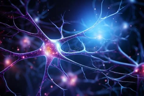 Neuron Cells Neural Network Under Microscope Neuro Research Science Brain Signal Information