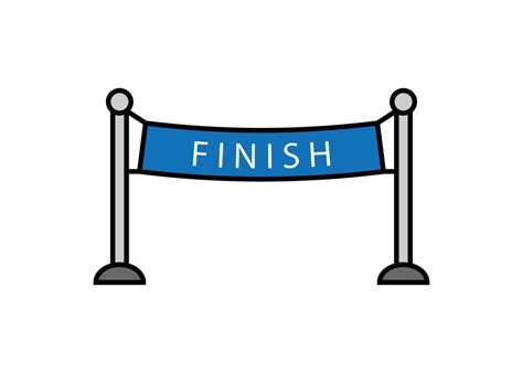 Finish Line Clip Art 216 Finish Line Side View Stock Vectors And