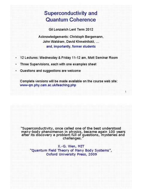 Lecture Superfluidity Pdf Superconductivity Phase Transition