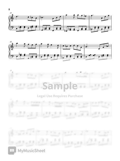 하울의 움직이는 성 Ost 인생의 회전목마 중급 버전 Sheet By 잔잔피아노