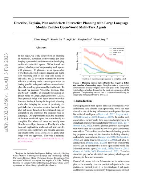 PDF Describe Explain Plan And Select Interactive Planning With Large Language Models