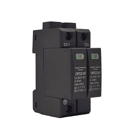 Разрядник за пренапрежение 500 Vdc Spd Разрядник за фотоволтаични панели Защита от