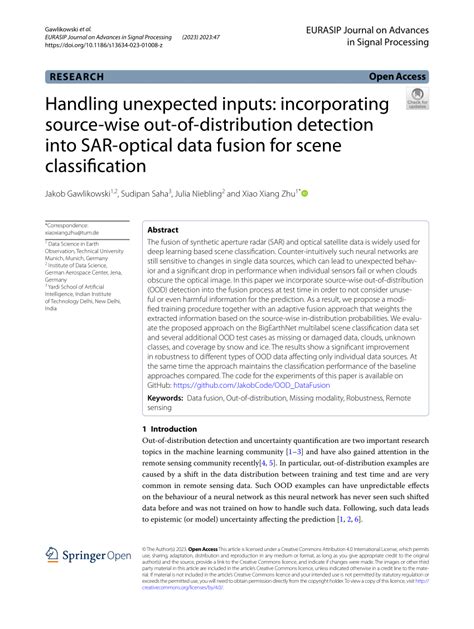Pdf Handling Unexpected Inputs Incorporating Source Wise Out Of