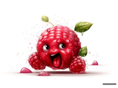 Animated Style Raspberry Art Png Vector Psd And Clipart With