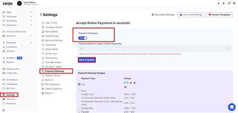 How To Activate Payment Gateway On Web General Swipe