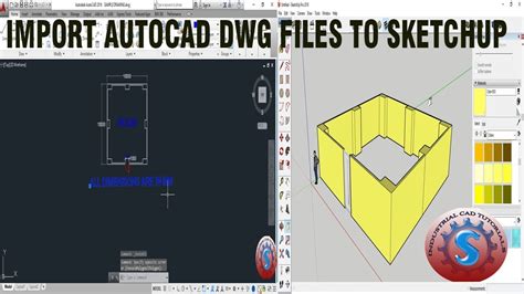 IMPORT AUTOCAD DWG FILES TO SKETCHUP CREATE D MODEL SKETCHUP PRO YouTube