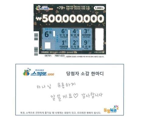 동료의 돈뭉치 꿈 얘기 듣고 샀다가…5억 복권 당첨