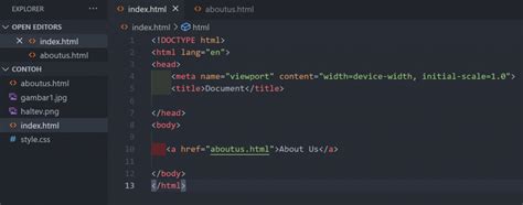 Belajar Part 4 Cara Membuat Link Pada Html Haltev