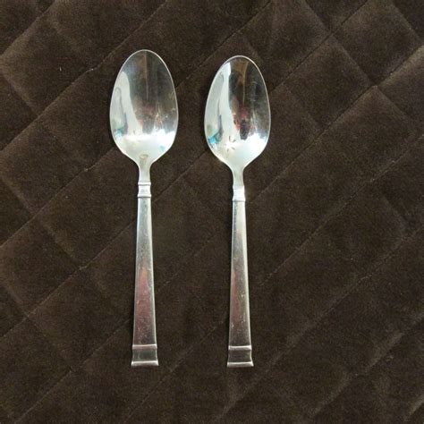 Heritage Mint Stainless China Flatware Bentley Set Of 2 Teaspoons