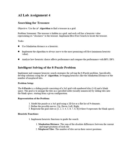 Ai Lab Assignment 4 Cse 32 Pdf