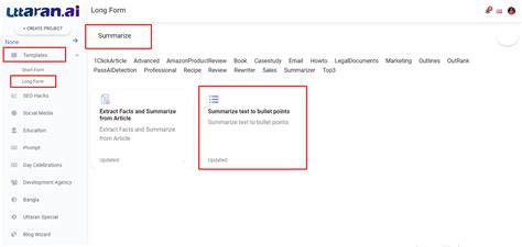 How To Generate Summarize Text To Bullet Points Using Uttaranai