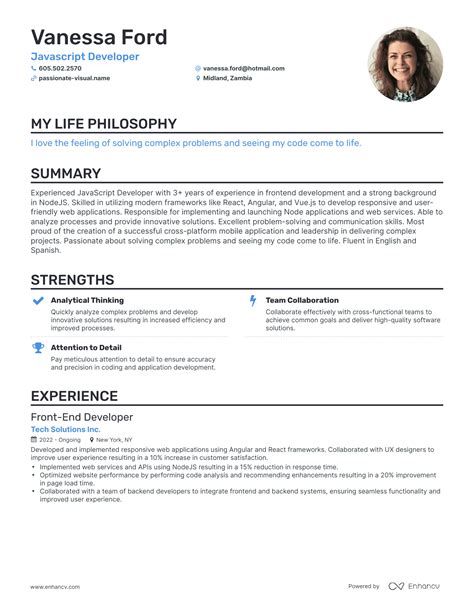3 successful javascript developer resume examples and writing tips for 2024