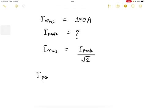 Solved The Correct Relation Between Peak Value Rms Value Average