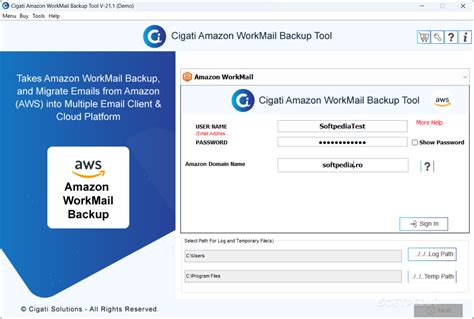 Cigati Amazon Workmail Backup Tool Download Softpedia