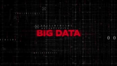 Big Data Text Animation On Digital Background Backgrounds Motion
