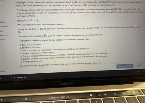 Python Prgram To Prompt User For Csv File To