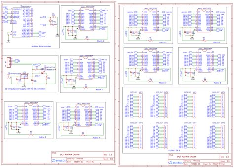 Dot Matrix Display Card EasyEDA Open Source Hardware Lab