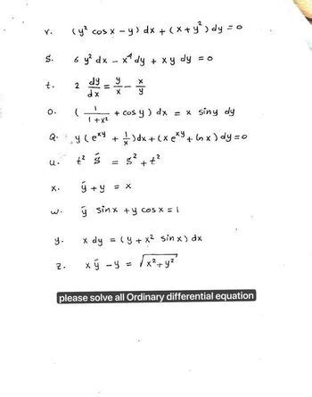 Answered Y y² cos x y dx x y² dy 0 bartleby