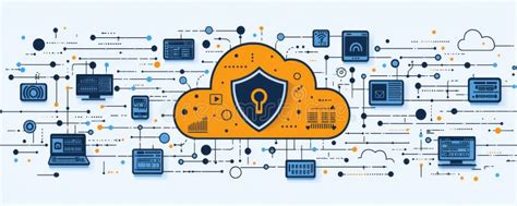 Cloud Security Representation With Shield And Connected Devices For Secure Communication Stock