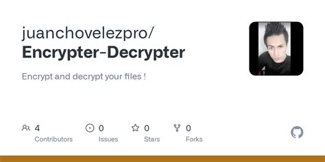 Github Juanchovelezproencrypter Decrypter Encrypt And Decrypt Your Files