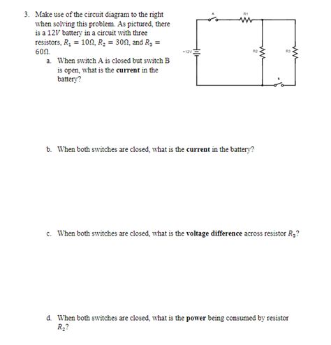 Solved Make Use Of The Circuit Diagram To The Rightwhen Chegg Com