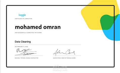 Kaggle Certificate مستقل