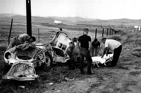 Haunting Photographs From James Deans Fatal Car Wreck In 1955