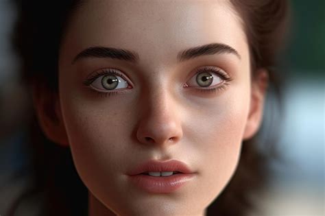 Premium AI Image A Close Up Of A Woman S Face