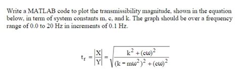 solved need asap please write simple matlab code in terms