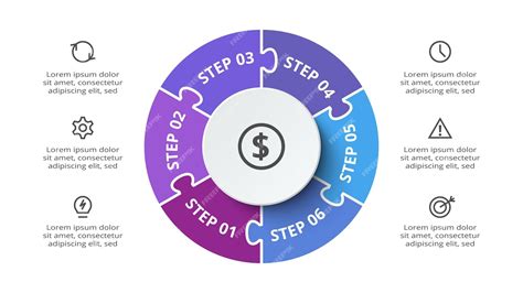 퍼즐 인포그래픽 프레젠테이션 ⁇ 터 일러스트 프리미엄 벡터