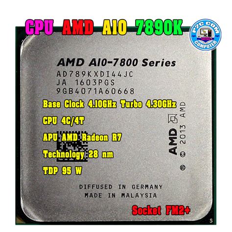 CPU AMD A K Socket FM Shopee Thailand