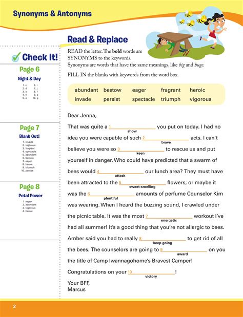 Synonyms Antonyms Worksheet 1st Grade Synonyms And Antonyms Worksheet