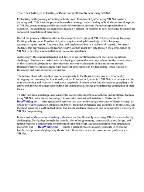 Enrollment System Thesis Pdf Databases Computer Programming