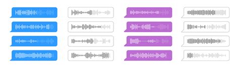 음성 메시지 웨이브 팟캐스트 오디오 녹음 또는 음성 채팅 벡터 아이콘입니다 오디오 플레이어 사운드 웨이브 또는 메시지 레코드 재생 Ui Brand Name Online