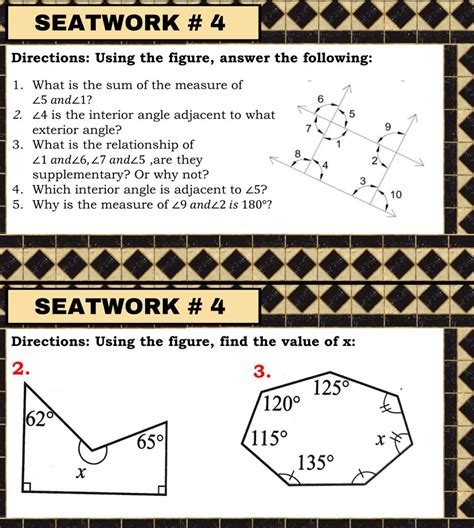 SEATWORK 4 Directions Using The Figure Answer StudyX
