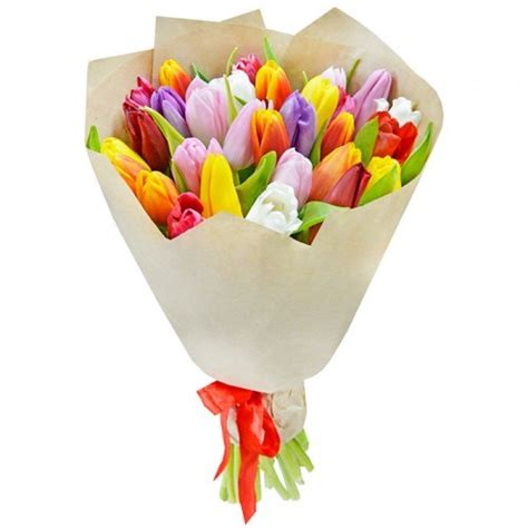 Букет Тюльпанчик с доставкой в Коммунаре — Фло Алло Ру свежие цветы с бесплатной доставкой