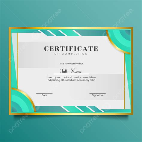 Certificate Template Design Vector Template Download On Pngtree