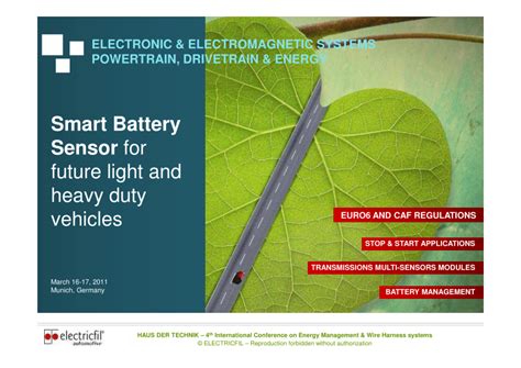 PDF Smart Battery Sensor For Future Light And Heavy Duty Vehicles