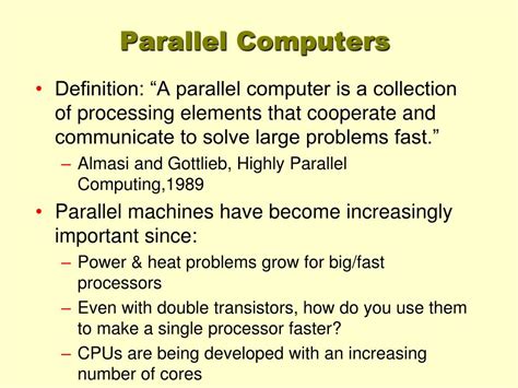 PPT CMSC 611 Advanced Computer Architecture PowerPoint Presentation